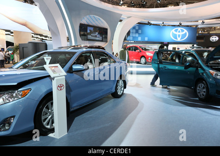 Toyota car show booth Stock Photo - Alamy