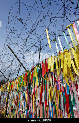 Barbed Wire Fence Imjingak Peace Park DMZ Tour North South Korea Stock ...