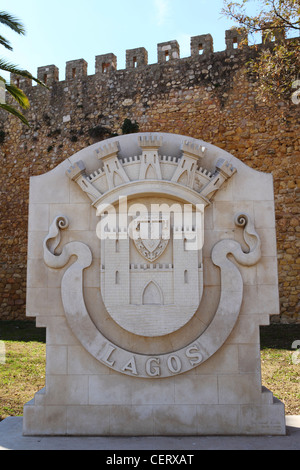 Lagos city coat of arms Stock Photo - Alamy
