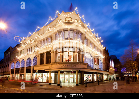 Jarrolds Department Store illuminated at Christmas, on the corner of ...