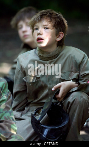 Paintballing childrens birthday partyWilliam and Johnny Aslet and their ...