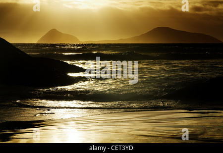 A dramatic sunset from Wilsons Promontory, Australia Stock Photo - Alamy