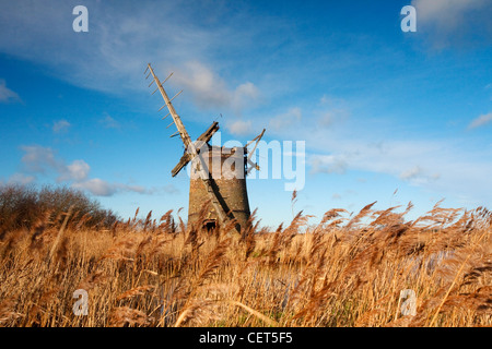 Brograve drainage windmill Norfolk Broads on the New Cut from Horsey ...