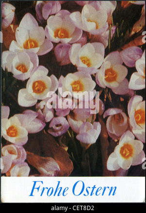 GERMANY - CIRCA 1978: Easter postcard printed in the GDR shows Easter ...