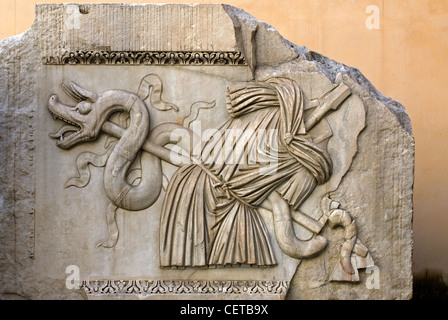 Plinth from Temple of Hadrian, courtyard of Palazzo dei Conservatori ...