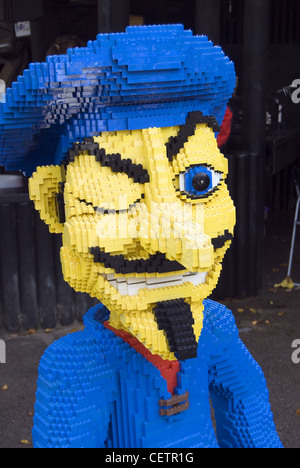 Lego model of man at Legoland, Windsor, UK Stock Photo - Alamy