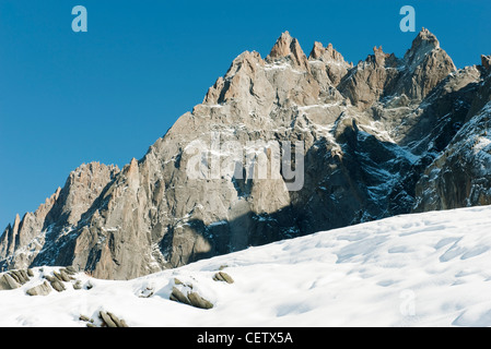 Idyllic snowy mountain peaks, landscape, Alps, Austria Stock Photo - Alamy