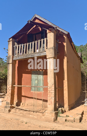 Adobe house, typical architecture of Madagascar highlands Stock Photo ...