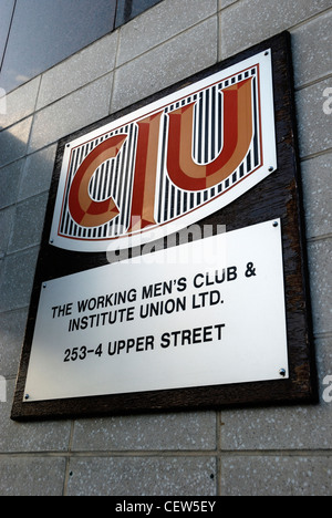 Working Men's Club and Institute Union (CIU) logo, London Stock Photo ...