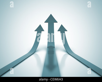 Three blue arrows going up Stock Photo: 43387989 - Alamy