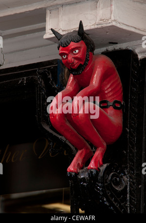 The Stonegate Devil, York City centre Stock Photo - Alamy