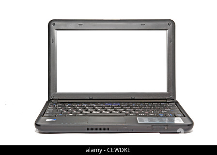 modern netbook on white background Stock Photo - Alamy