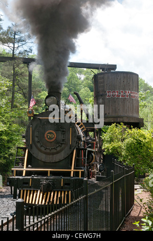 Tennessee, Pigeon Forge, Dollywood Express, coal-fired steam train ...