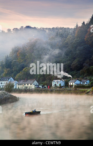 Tintern village at dawn. With a tidal range of twenty feet, Tintern has ...