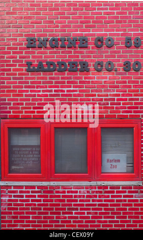 Fire station, Harlem, New York City, USA, America Stock Photo - Alamy