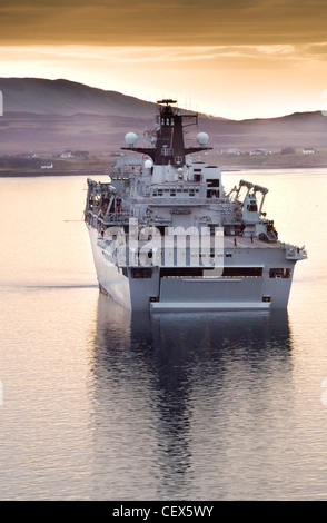 HMS Albion (L14), an Albion-class landing platform dock operated by the ...