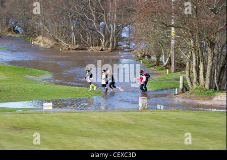 A Golf Course flooded due to heavy rains in North Carolina Stock Photo ...