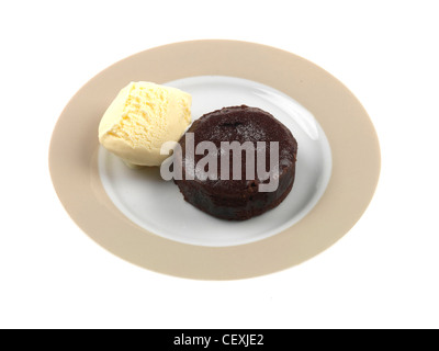 Gu Chocolate Melting Middles with Ice Cream Stock Photo - Alamy