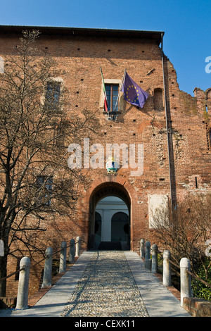 Visconteo castle of Binasco, Lombardy, Italy Stock Photo - Alamy