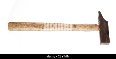 Old rusty hammer isolated on white background Stock Photo - Alamy