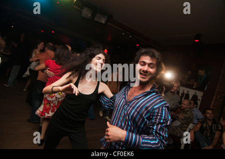 Salsa latina dance party at night club Stock Photo - Alamy