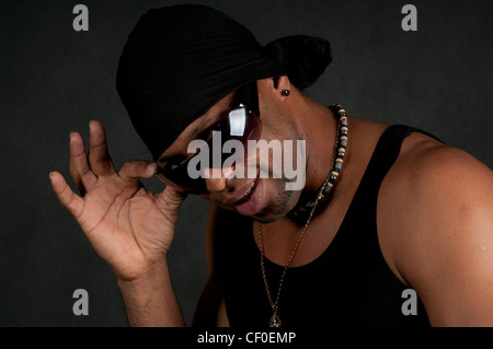 Cool looking african (cubano) young man Stock Photo - Alamy