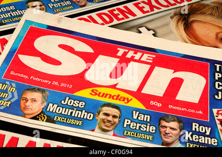 The first copy of "The Sun on Sunday" tabloid British Sunday Stock ...