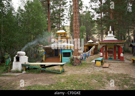Sacrosanct place Burkhan-Baabay near Nilova Pustin village. Buddhist ...