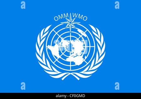 WMO flag logo symbol Stock Photo - Alamy
