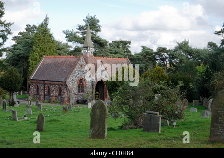 A chapel within Wymondham cemetery, Norfolk, East Anglia, England, UK ...