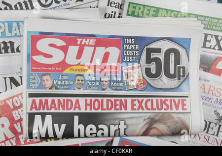British Newspaper The Mail on Sunday reporting the Funeral of Princess ...