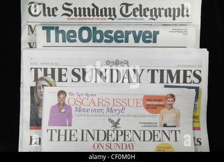 Britain's quality national Sunday newspapers, The Sunday Telegraph, The ...