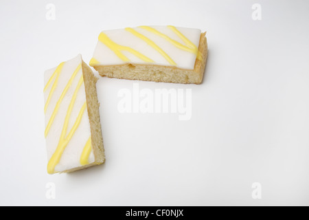 Mr Kipling's lemon slices on white background Stock Photo - Alamy