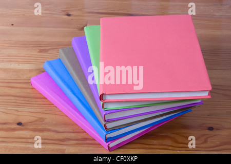 Stack of colorful real books Stock Photo - Alamy