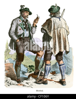 Clothing, fashion in Germany, men and women in the 11th-12th century ...