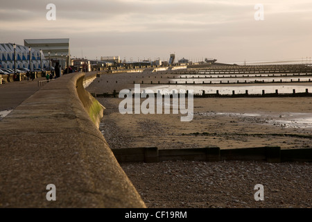 Sea front and beach at Hunstanton, Norfolk, UK Stock Photo - Alamy