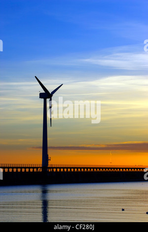 Wind Turbines at Sunrise, Blyth, Northumberland Stock Photo - Alamy