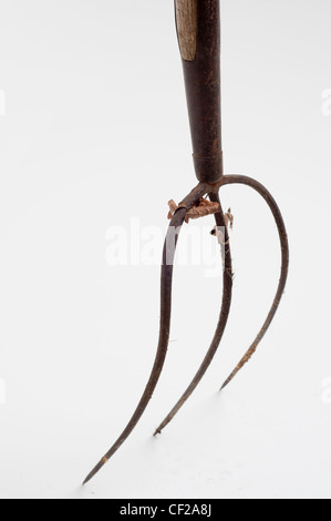 pitchfork on white Stock Photo - Alamy