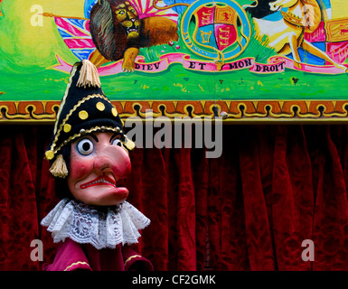 Punch puppet character in traditional costume Stock Photo - Alamy