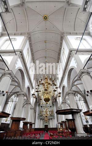 Interior views of the Westerkerk church in Amsterdam, Netherlands Stock ...