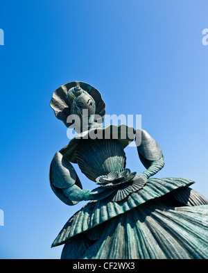Nine feet high bronze sculpture of Mrs Booth, the Shell Lady of Margate ...