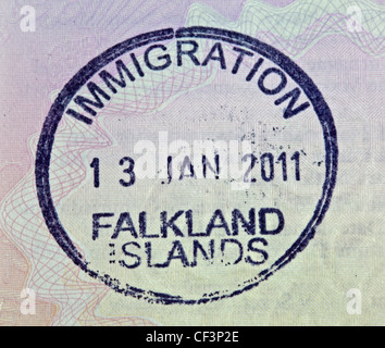 Immigration stamps in British passport for Dabolim Airport, Goa Stock ...