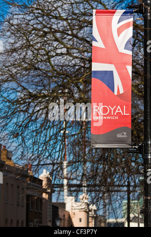 Royal Borough of Greenwich and Union Jack bunting on display at ...