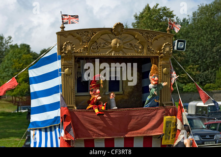 A Punch and Judy at Gargrave Show, an annual country show near Skipton ...
