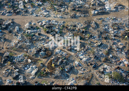 Aerial views of a rubbish dump in Harare Zimbabwe Stock Photo - Alamy