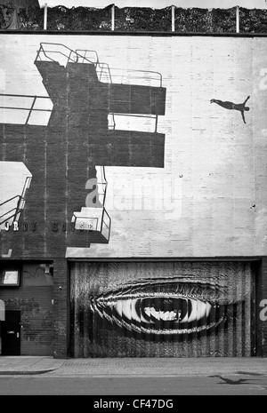 Street art on the Hackney Road in East London, England Stock Photo - Alamy