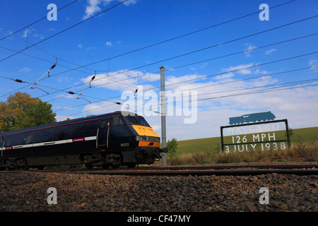 The Mallard Speed Record sign East Coast Main Line Railway ...