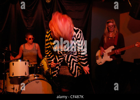 Chattanooga, Tenn. at Sluggo's Punk Rock band the Whoremones plays a ...