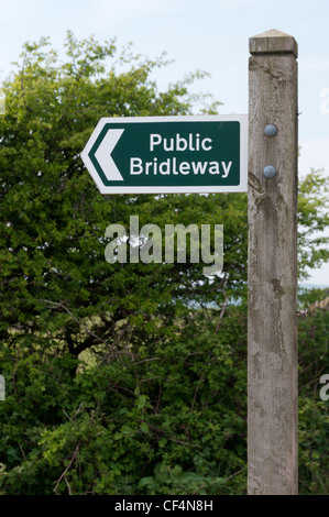 Public bridleway sign Stock Photo - Alamy