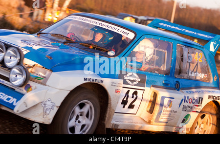 Larbey running his legendary Metro 6R4 through Ferndown stage of the ...